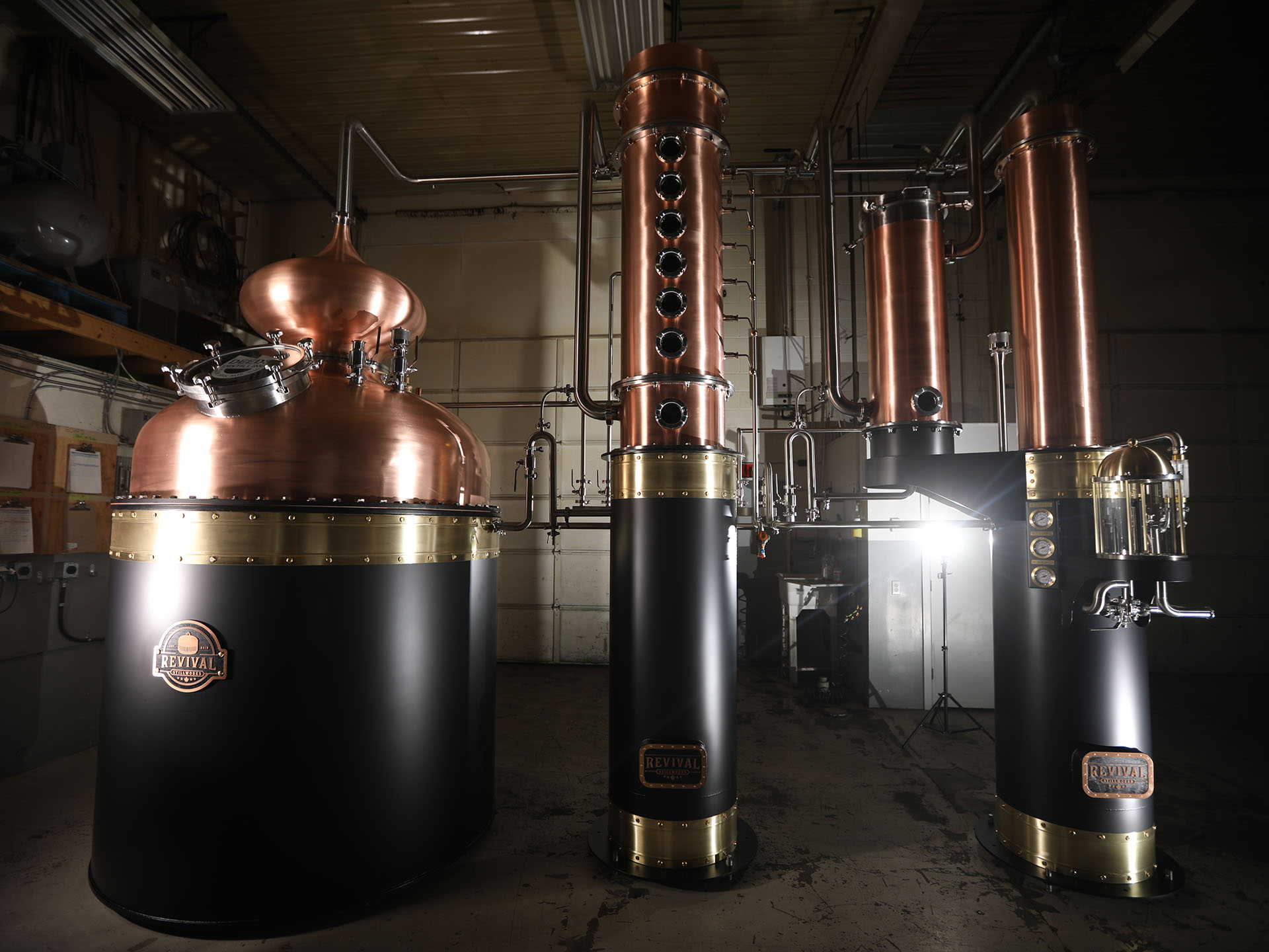 Hybrid stills manufactured by Revival Stillworks