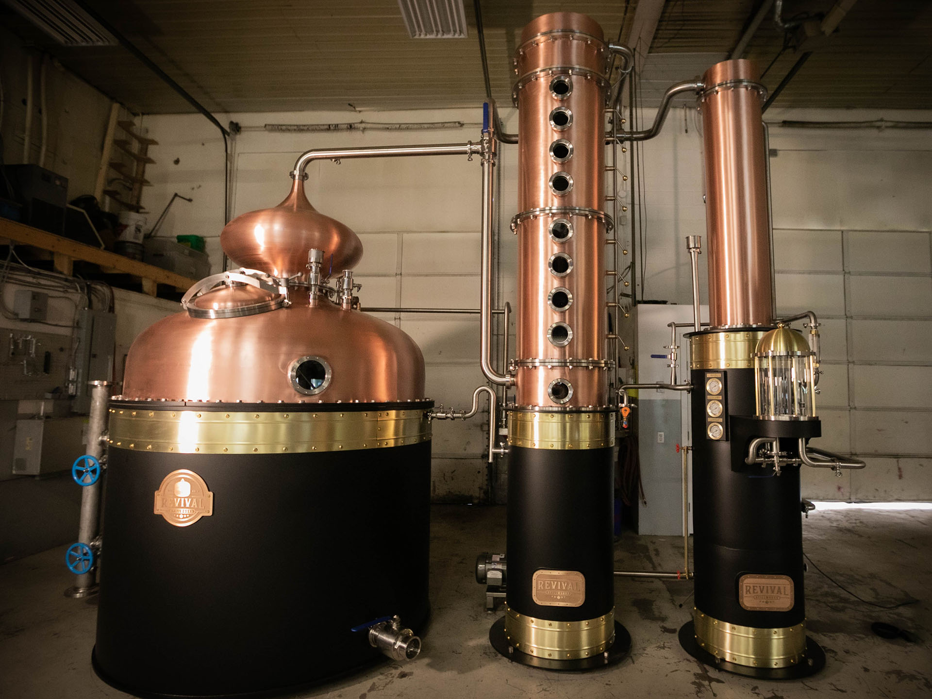 Hybrid stills manufactured by Revival Stillworks