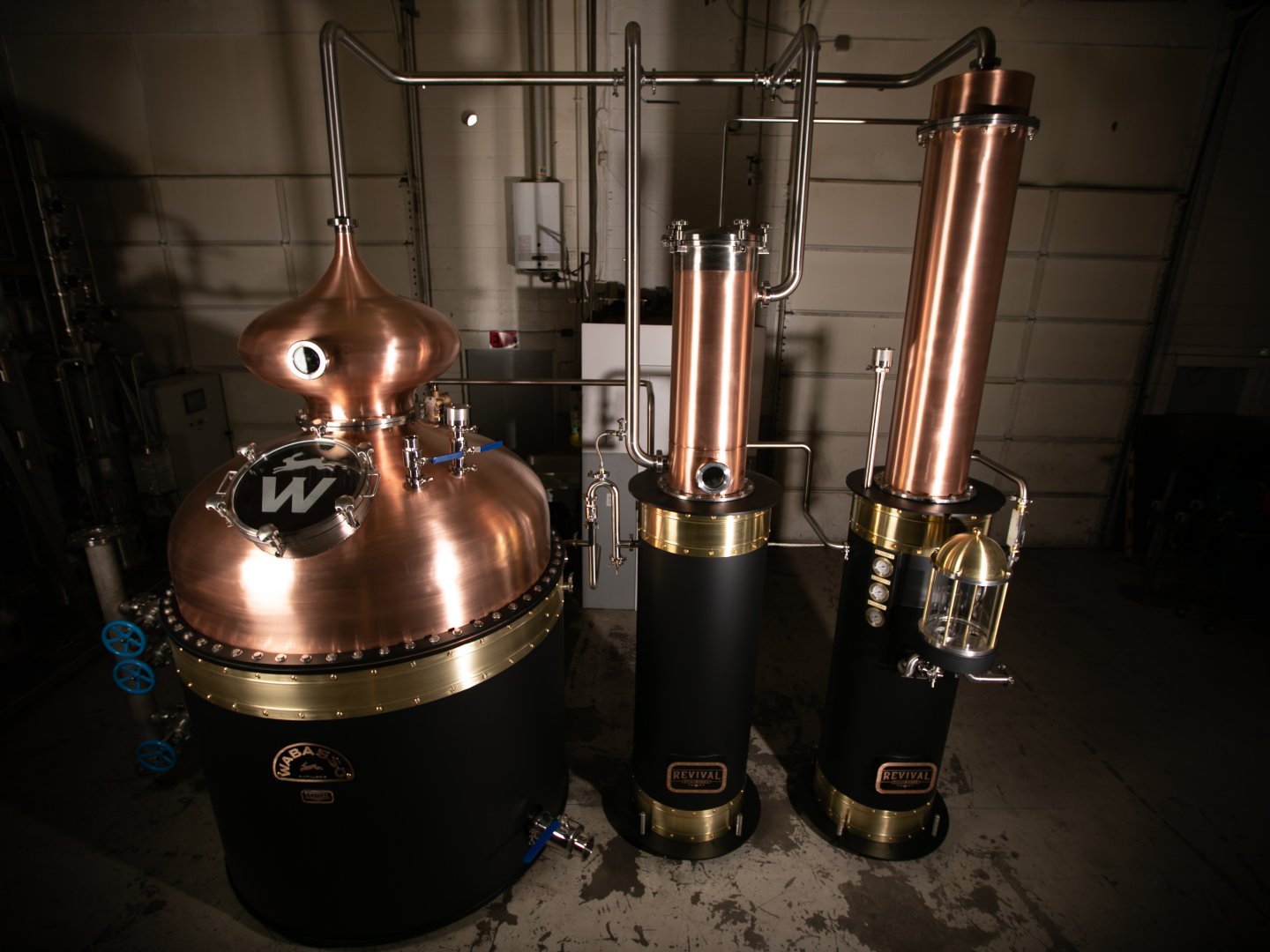 Gin stills handcrafted by Revival Stillworks