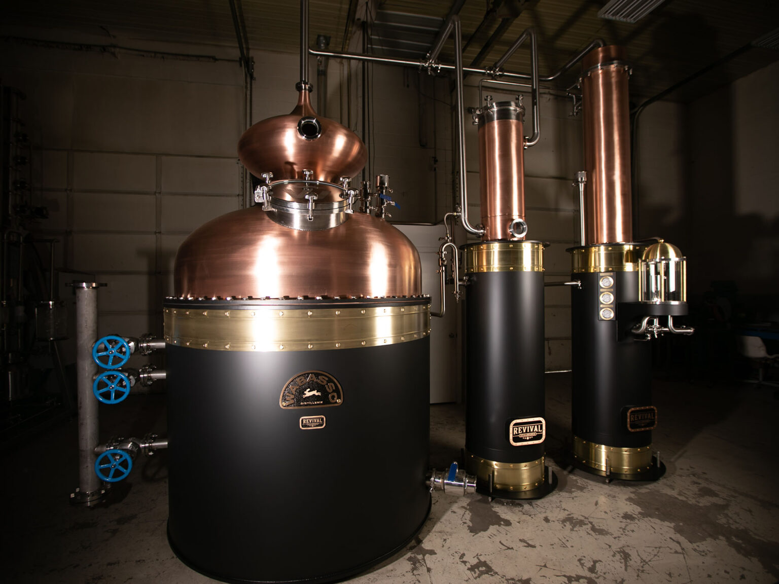 Gin stills handcrafted by Revival Stillworks